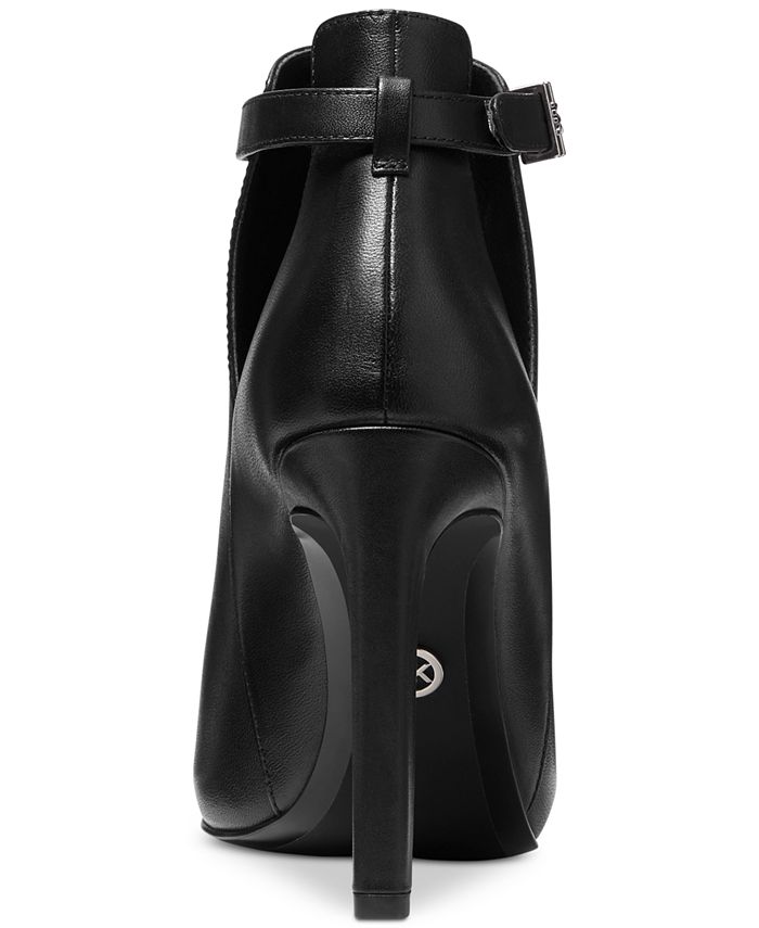 Michael Kors Women's Lawson High-Heel Buckled Open Toe Shooties - Macy's