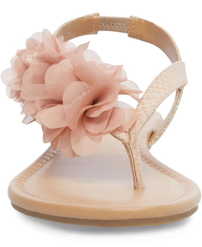 Wild Pair Sashaa Flower Flat Sandals, Created for Macy's - Macy's