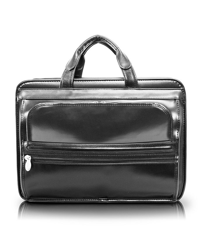 McKlein Elston Checkpoint-Friendly Double Compartment Laptop Briefcase ...