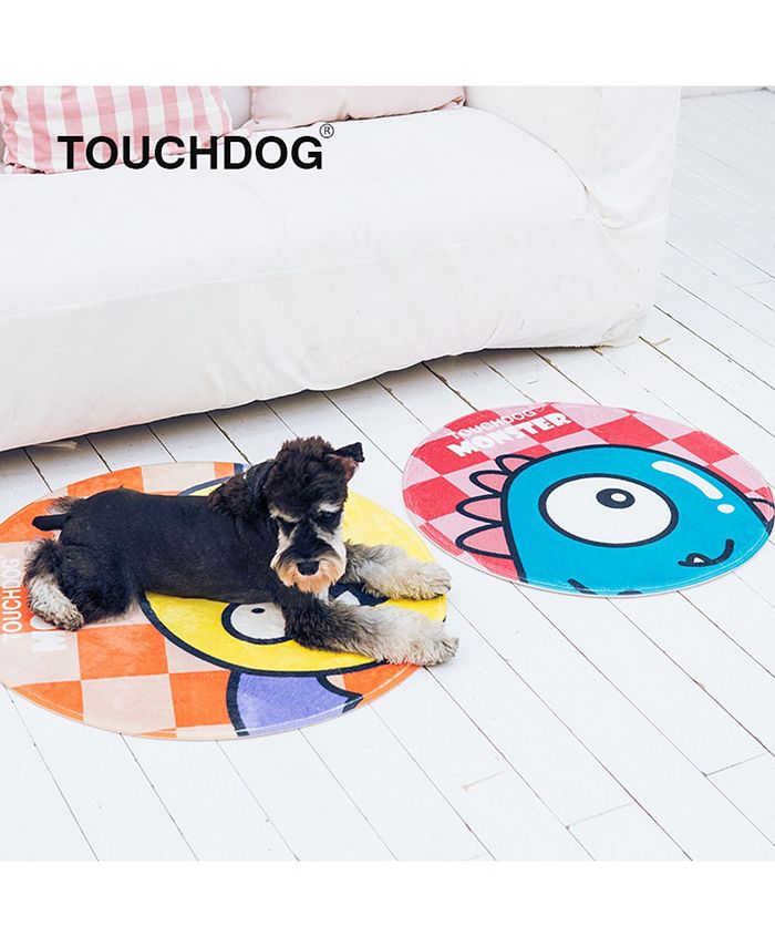 Touchdog Cartoon Monster Rounded Cat and Dog Mat - Macy's