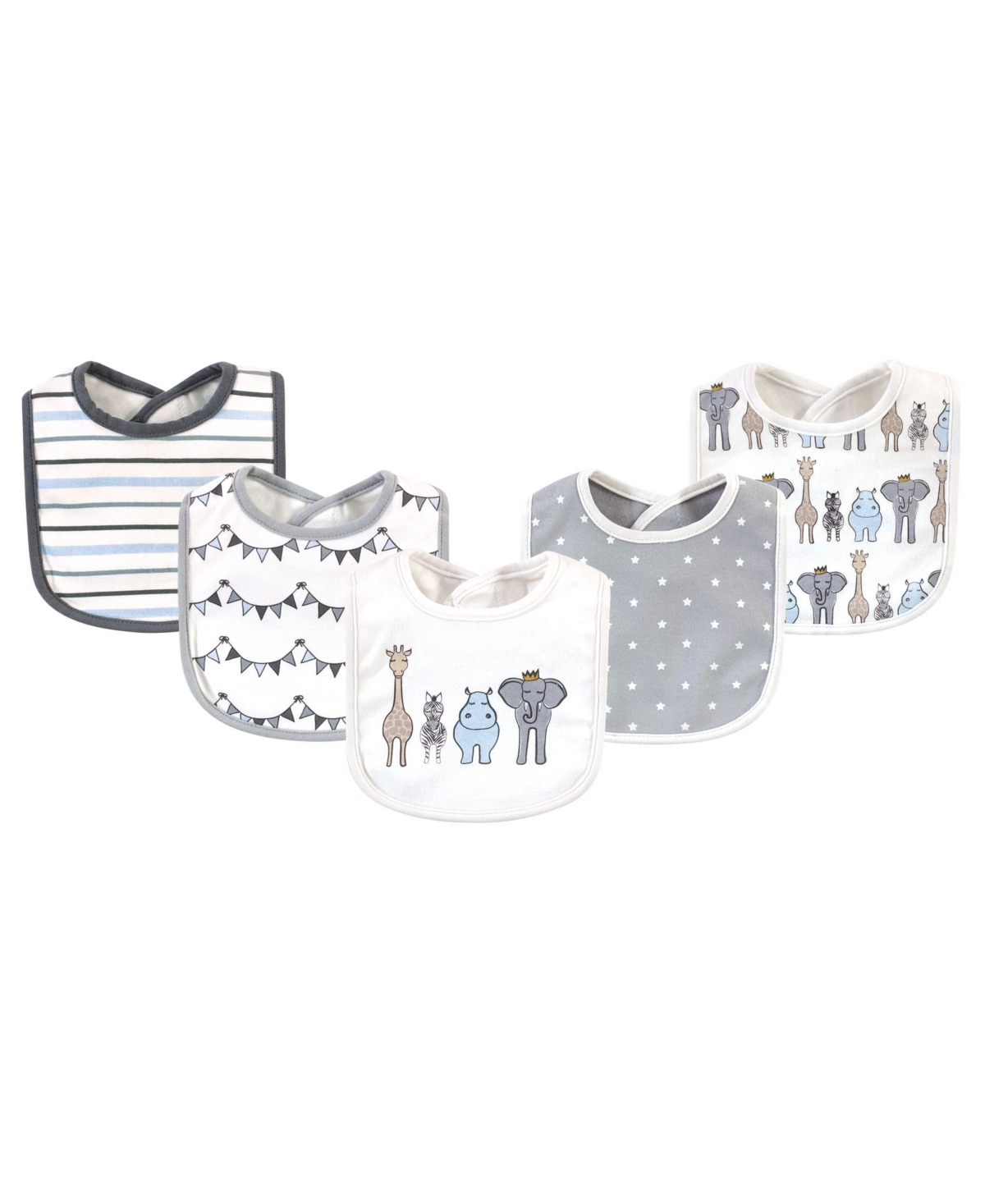 Click here for Hudson Baby Boys 5Pk of Soft Interlock Baby Bibs -... prices