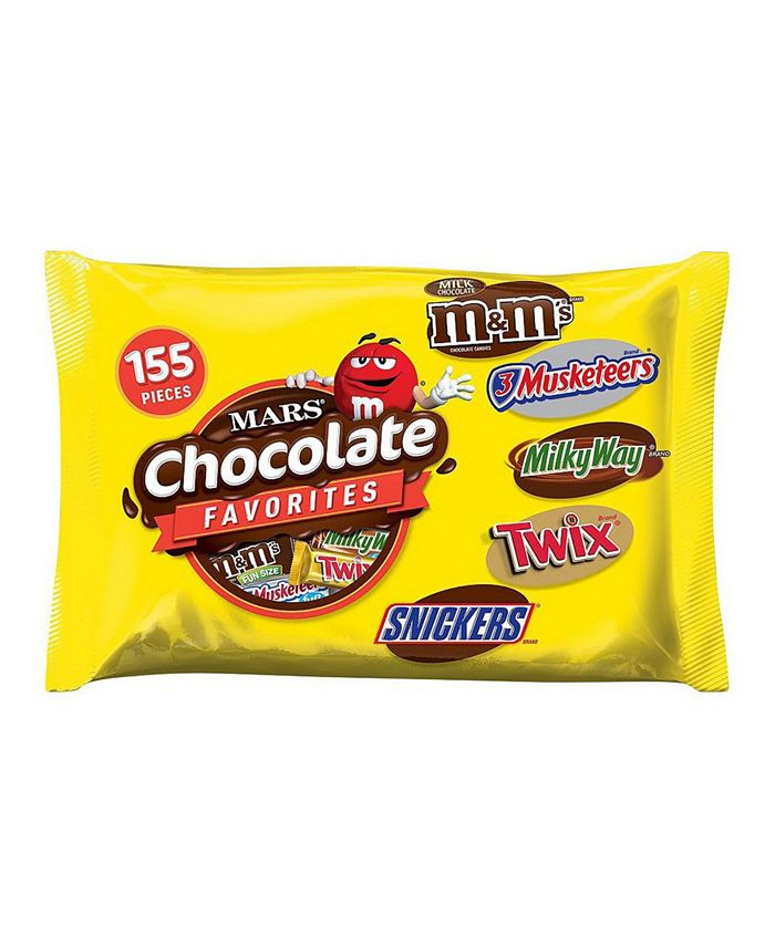 Mars Chocolate Bars Favorites Variety Mix, 155 Count - Macy's