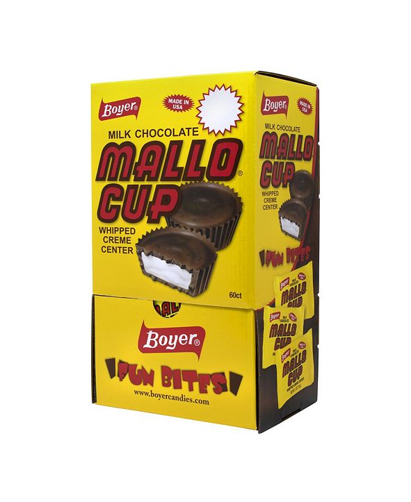 Boyer Candy Company Mallo Cup Milk Chocolate Box, 5 oz, 60 Count ...