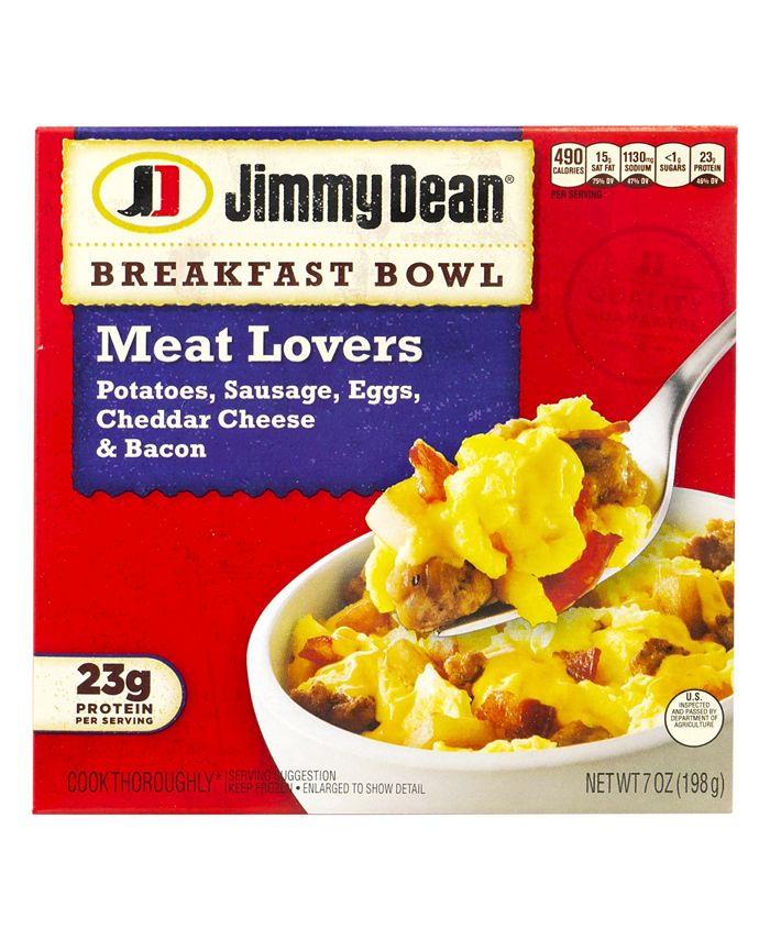 Jimmy Dean Breakfast Bowl Meat Lovers, 8 Count - Macy's