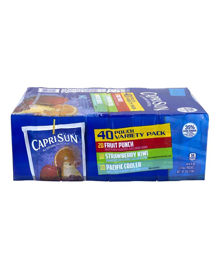 Capri Sun Fruit Juice Pouches Variety Pack, 6 oz, 40 Count - Macy's