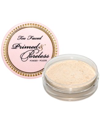 Too Faced Primed & Poreless Powder - Macy's