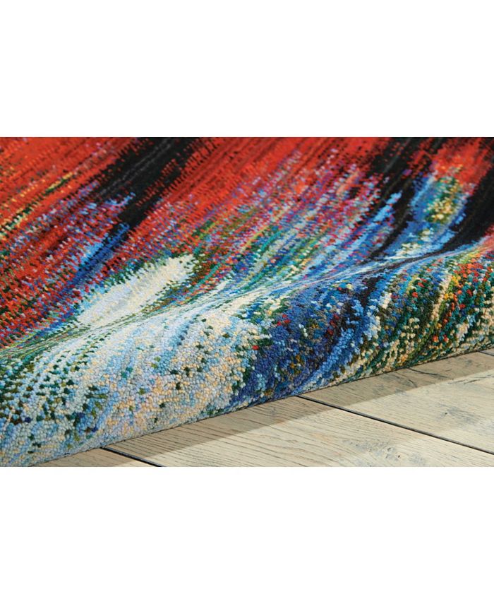 Nourison Home Chroma CRM05 Crimson 8'6" x 11'6" Area Rug - Macy's