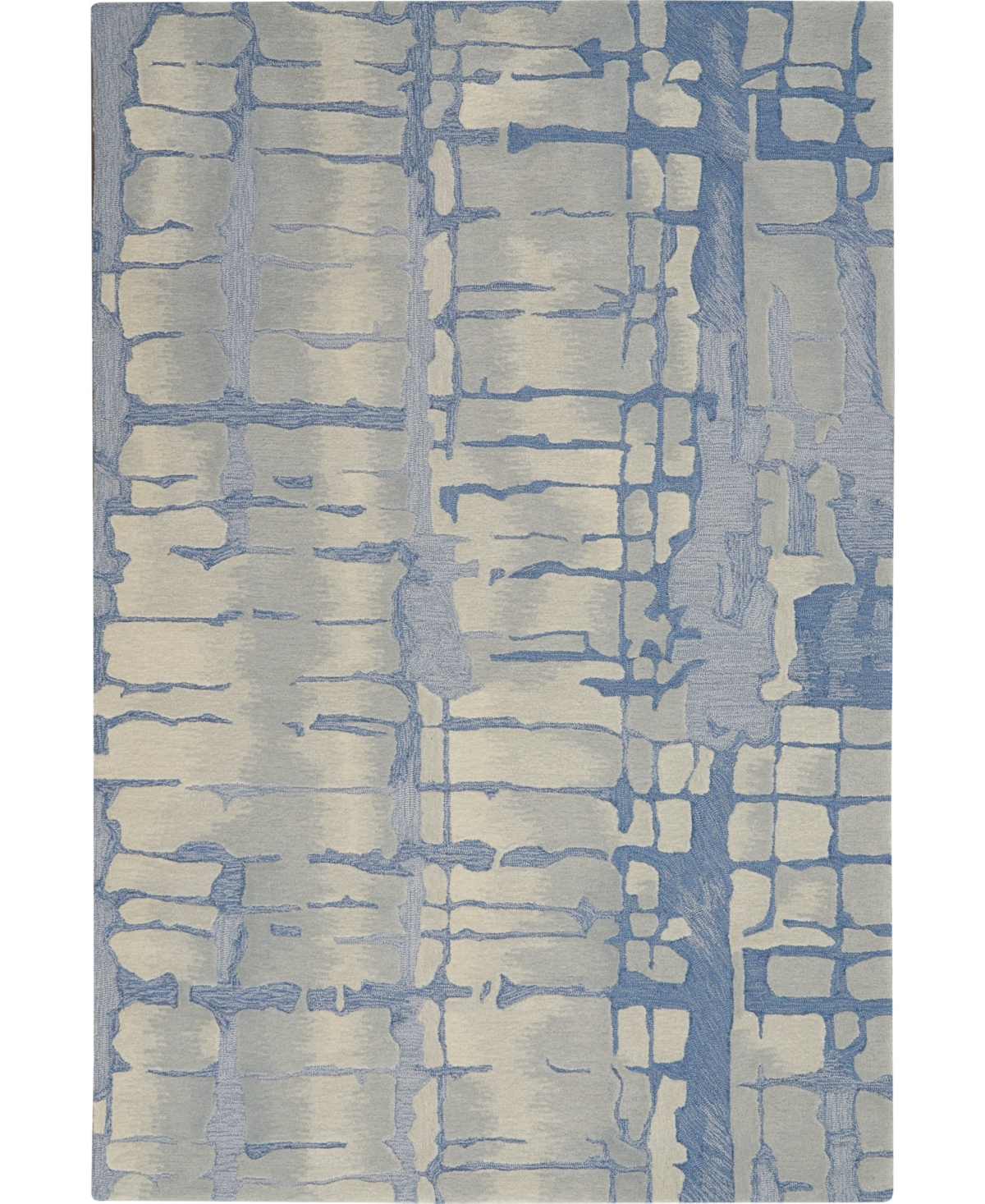 Click here for Nourison Home Symmetry SMM04 Blue and Gray 39 x 59... prices