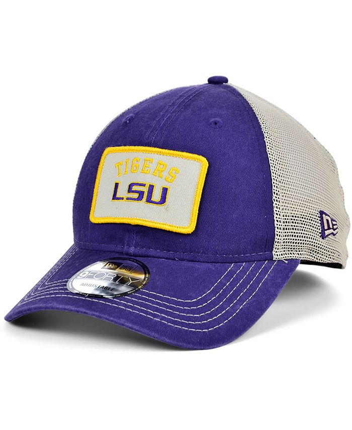 New Era LSU Tigers Patch Trucker 9FORTY Cap - Macy's