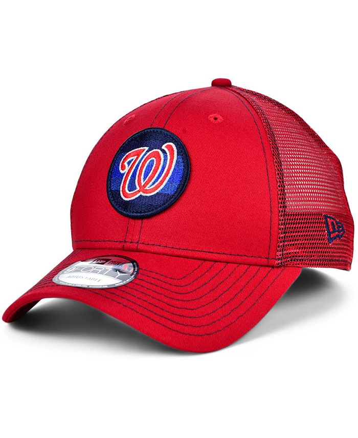 New Era Washington Nationals Logo Fill Trucker 9FORTY Cap - Macy's