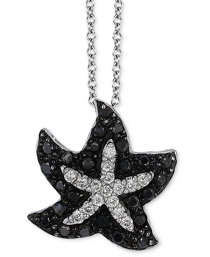 EFFY Collection EFFY® Diamond Starfish 18" Pendant Necklace (1/4 ct. t ...