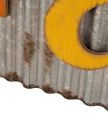 Glitzhome 36" Fall Metal Sign Hanging Decor - Macy's