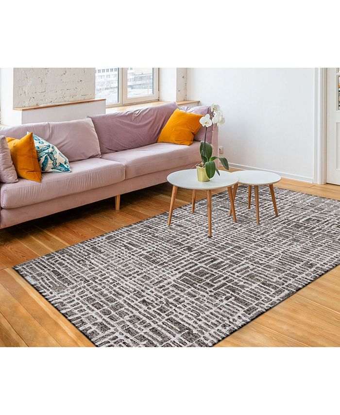 Liora Manne' Liora Manne Savannah Grid 3'6" x 5'6" Area Rug - Macy's