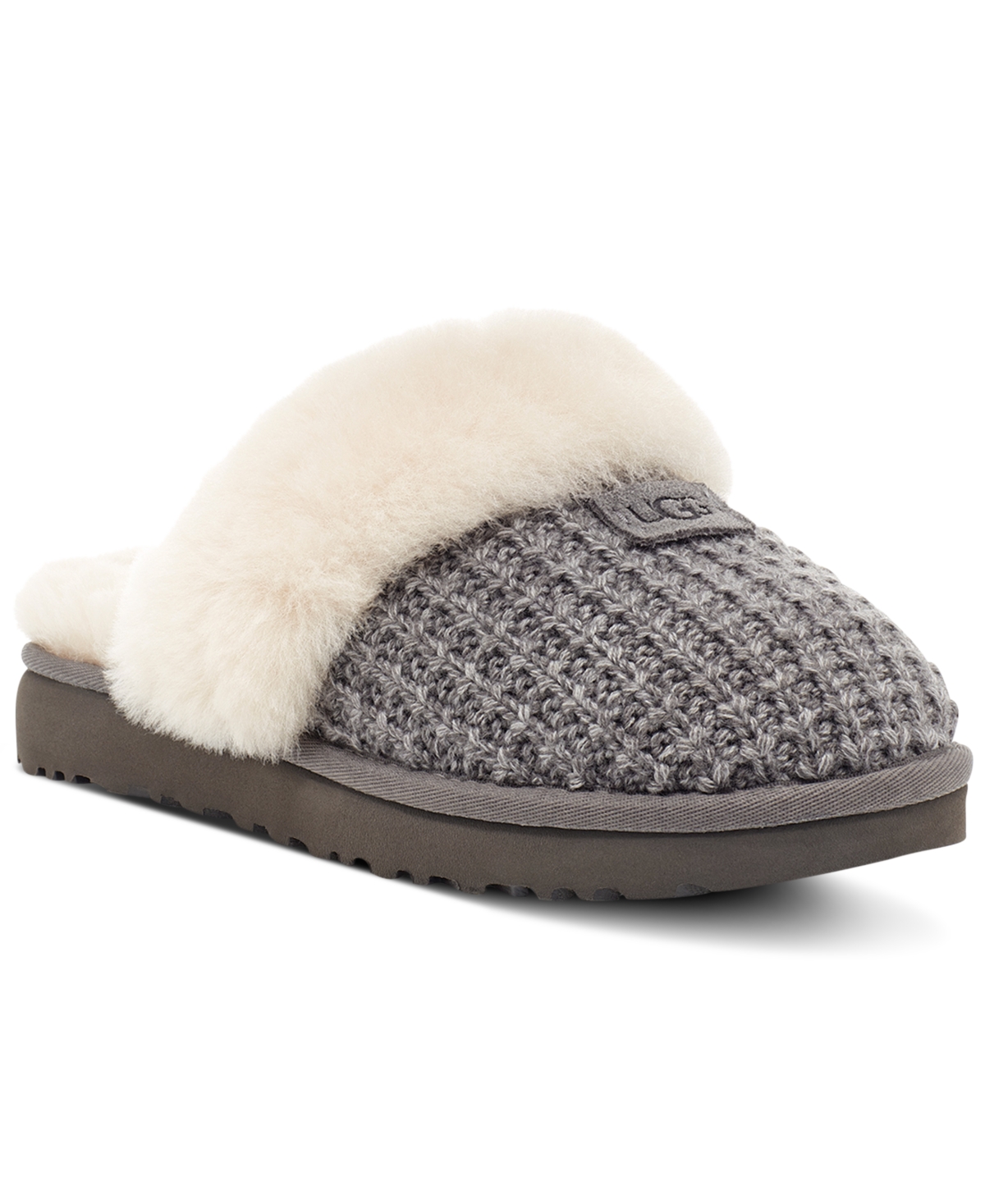 Click here for Ugg Womens Cozy Faux-Shearling Slippers - Charcoal prices