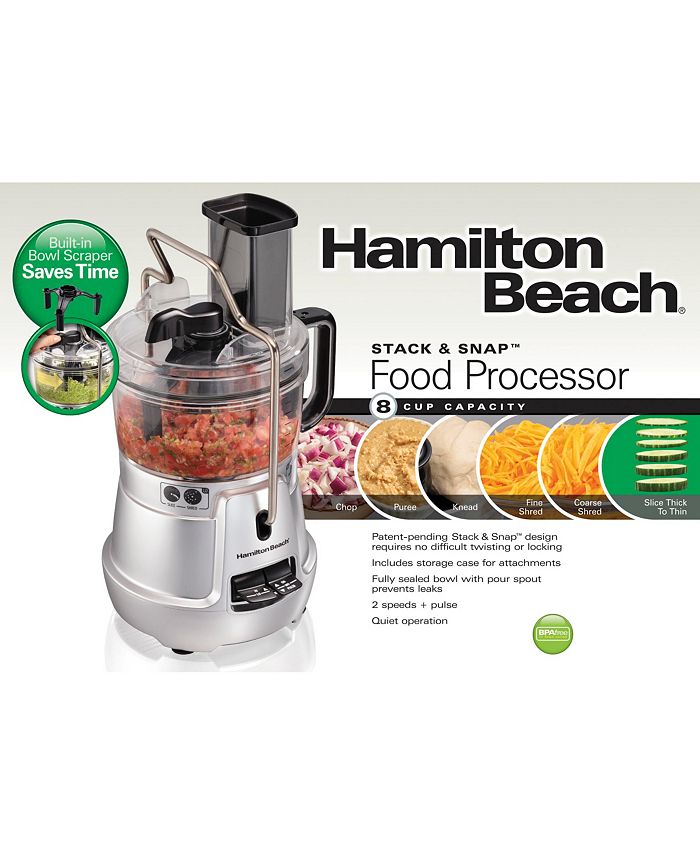 Hamilton Beach Stack Snap™ Food Processor - Macy's