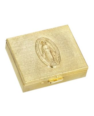 2028 14K Gold-Dipped Mary Rosary Box - Macy's