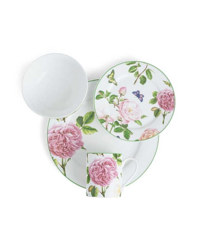 Spode Home Roses 16 Piece Set - Macy's