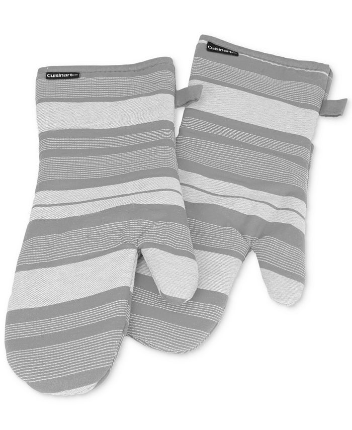 Cuisinart Oversized Yarn Dyed Stripe Oven Mitts, Set of 2 - Macy's