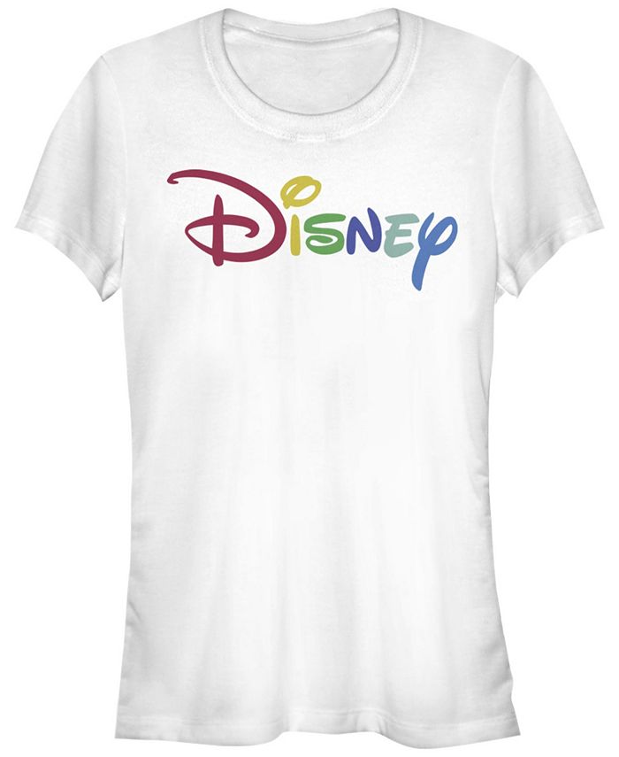 Fifth Sun Juniors Disney Logo Multicolor Disney Short Sleeve T-shirt ...
