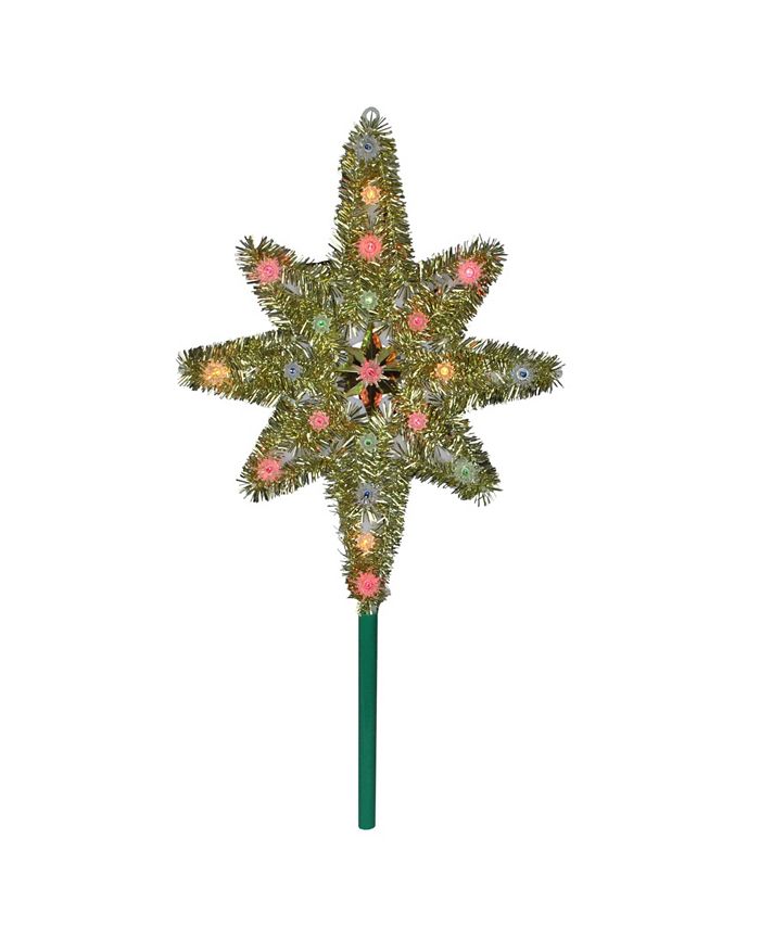Northlight Lighted Gold Tone Star Of Bethlehem Christmas Tree Topper ...