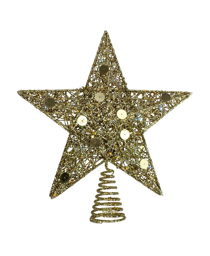 Northlight Lighted Battery Operated Glittered Star Christmas Tree ...