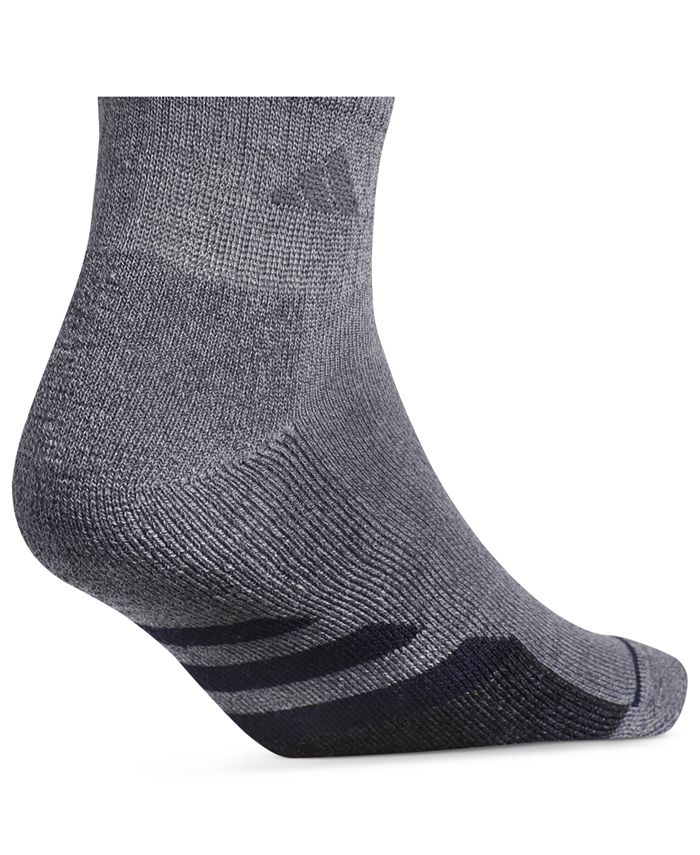 adidas Men's 3-Pk. Cushioned High Quarter Socks - Macy's