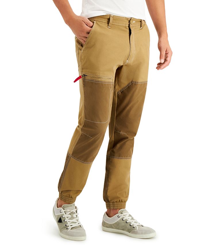 Sun + Stone Men's Weehawken Colorblocked Jogger Pants - Macy's