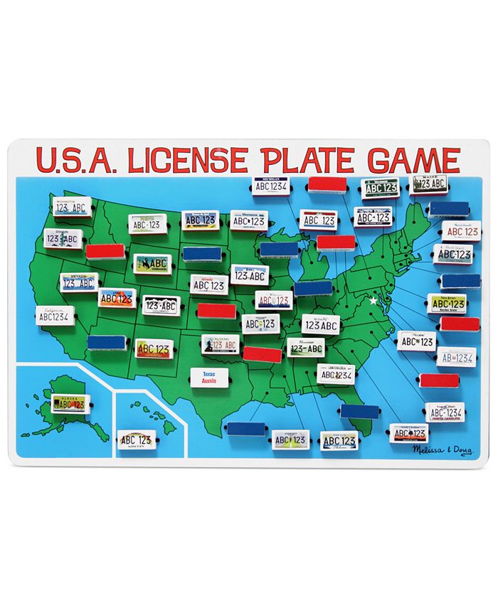 Melissa and Doug Kids Toy, U.S.A. License Plate Game - Macy's