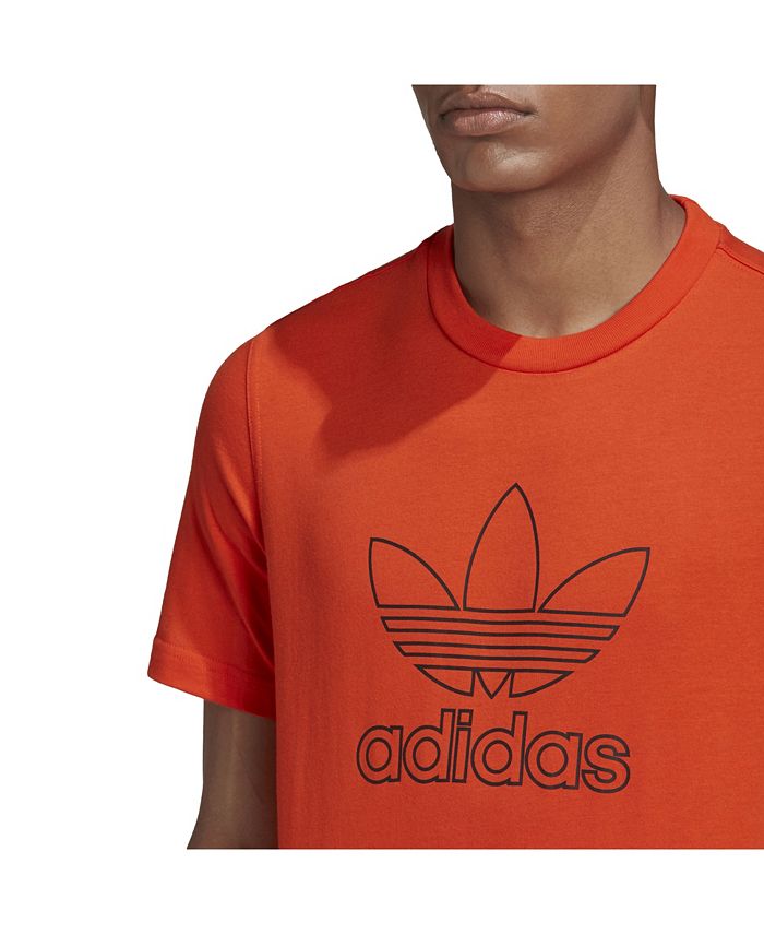 adidas Men's Originals Trefoil Outline Tee - Macy's