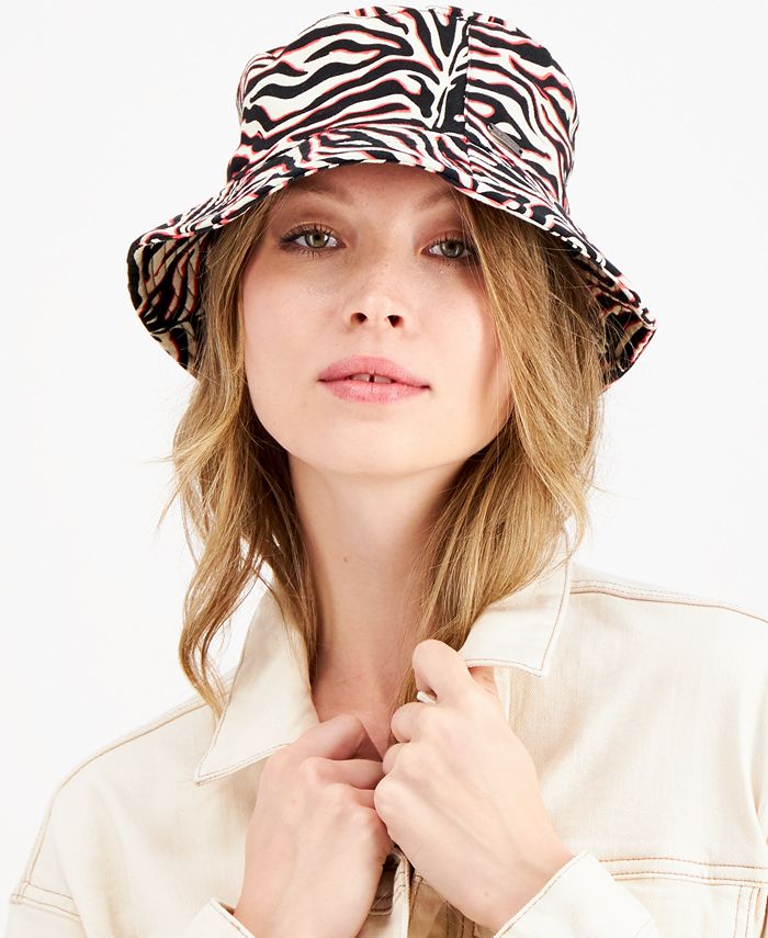 Steve Madden Ziger-Print Cotton Bucket Hat - Macy's