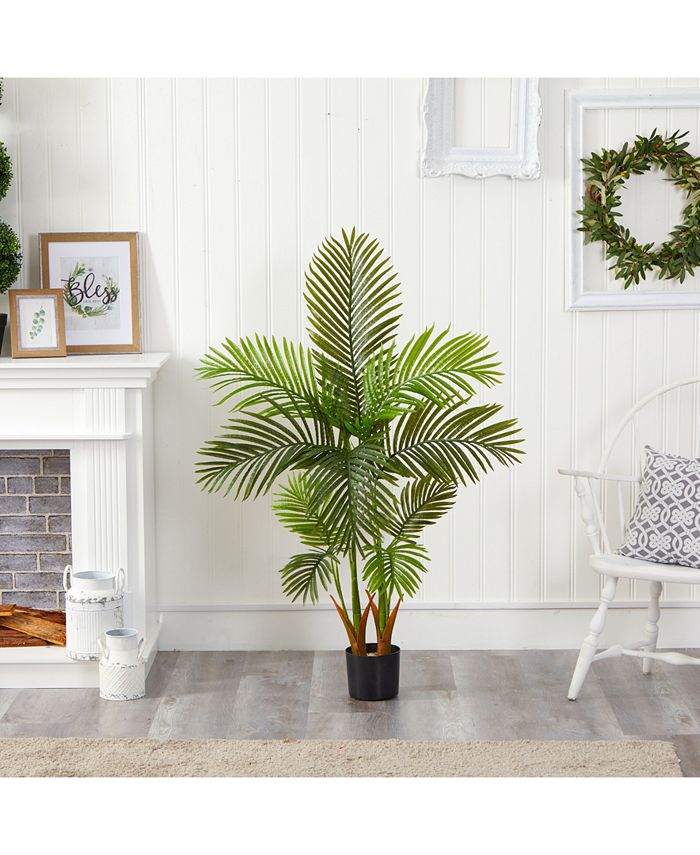 Nearly Natural Areca Palm Artificial Tree - Macy's