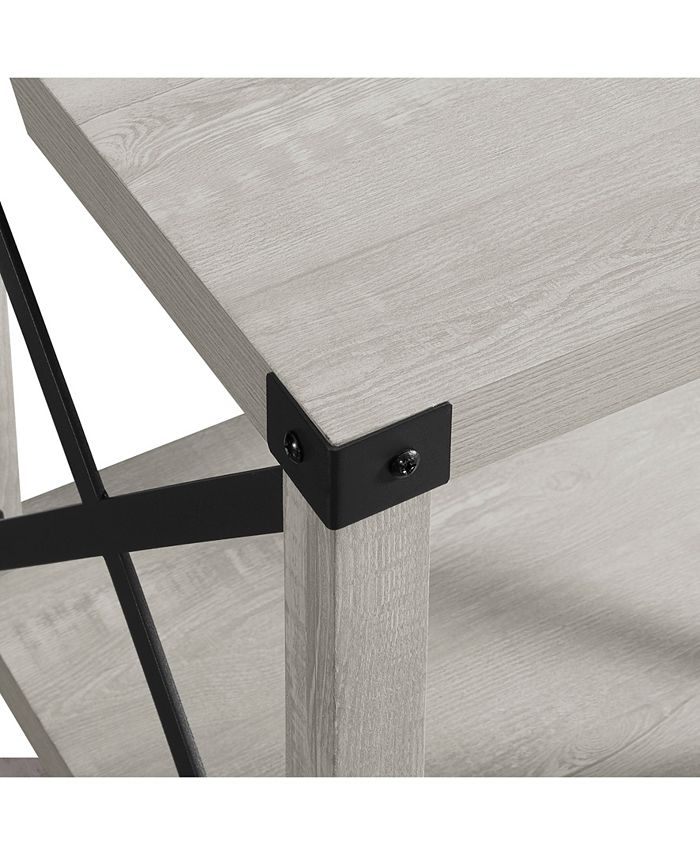 Walker Edison Rustic Wood Side Table - Macy's