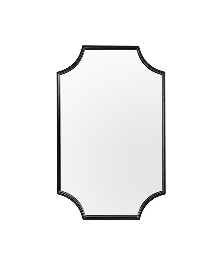 Walker Edison 32" Rectangle Notched Corner Metal Framed Mirror - Macy's