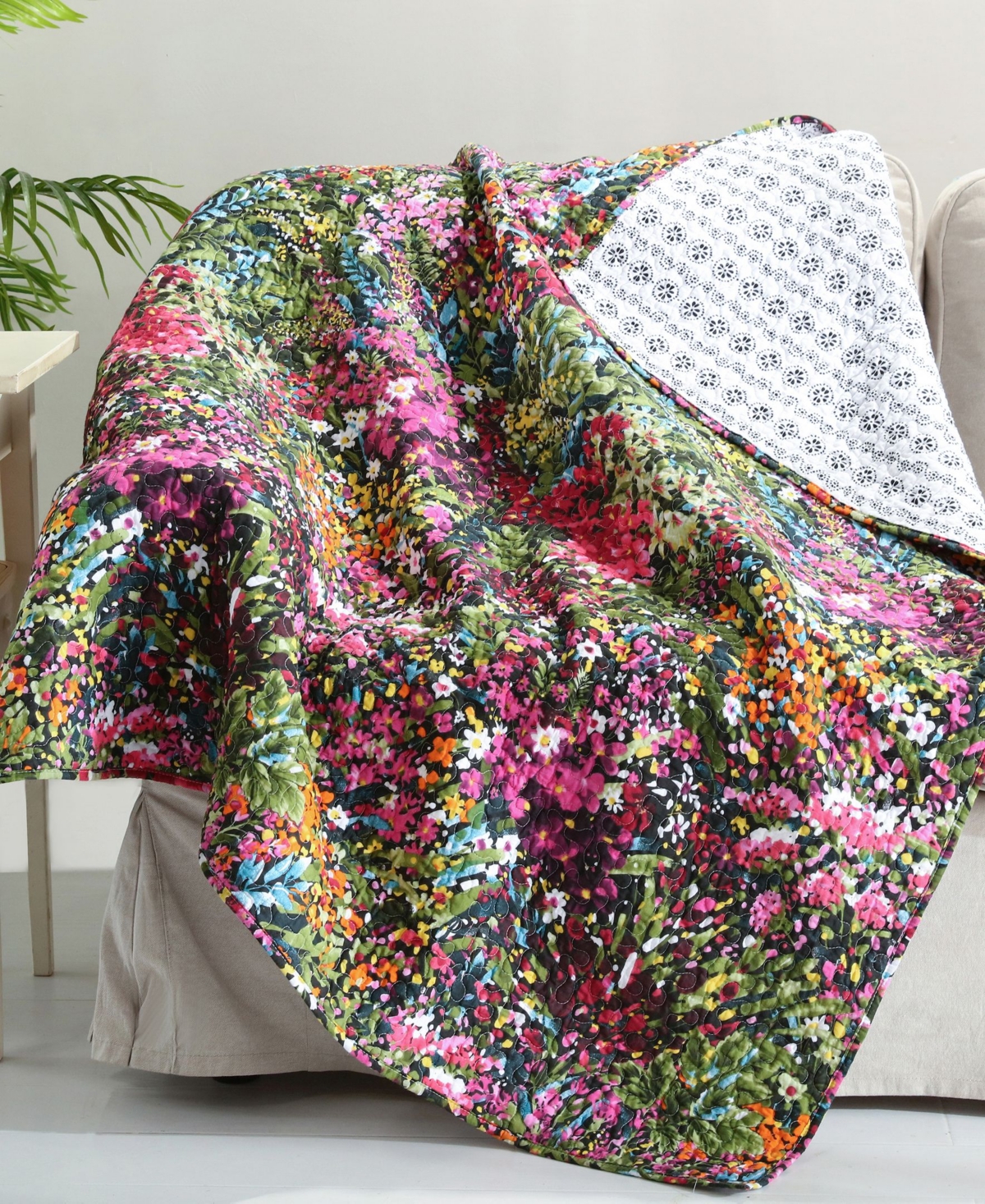 Click here for Levtex Basel Quilted Throw  50 x 60 - Multi prices