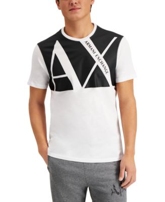 A|X Armani Exchange Men's Big AX Colorblock Logo T-Shirt, Created for ...