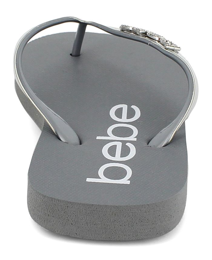 bebe Women's Treanna Flip Flops - Macy's