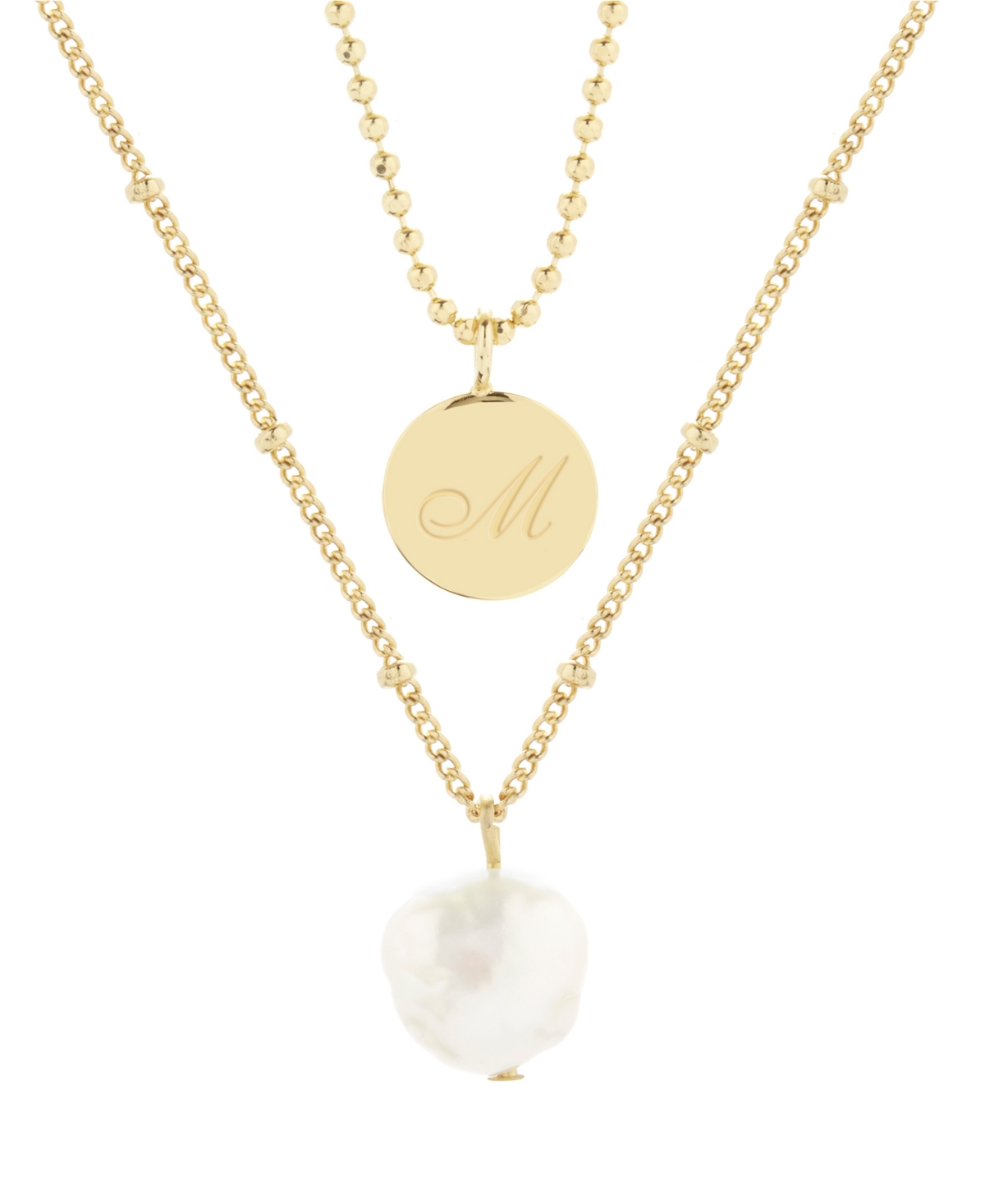 Click here for brook & york 14K Gold Plated Lola Initial Layering... prices