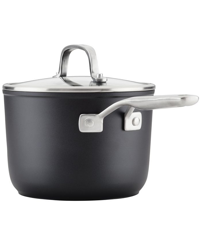 KitchenAid Hard-Anodized Aluminum Nonstick 11-Pc. Cookware Set - Macy's