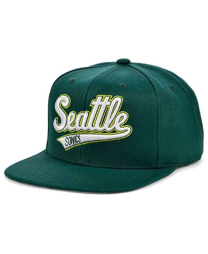 Mitchell & Ness Seattle SuperSonics HWC Basic Classic Snapback Cap - Macy's