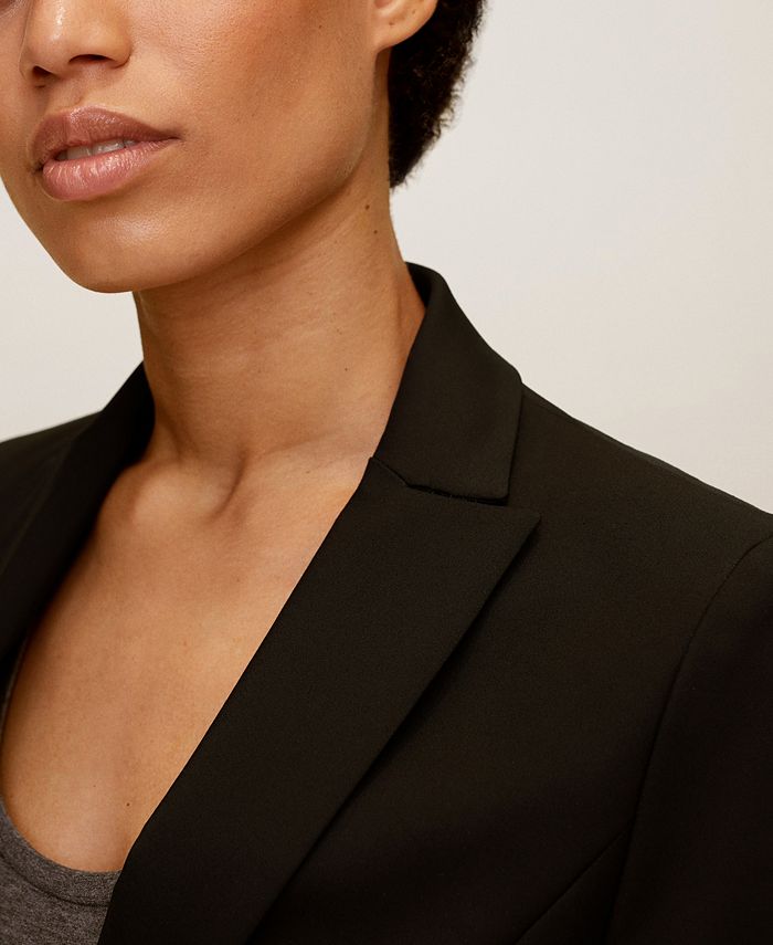 MANGO Structured Suit Blazer - Macy's