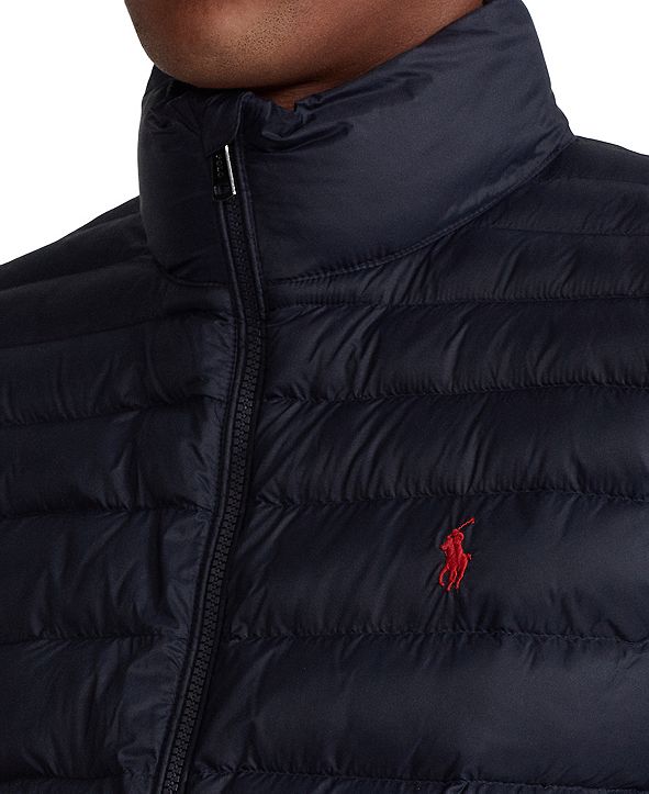Polo Ralph Lauren Men's Packable Quilted Vest & Reviews - Polo Ralph ...