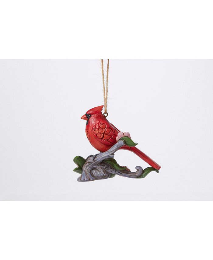 Jim Shore Cardinal on Flower Ornament - Macy's