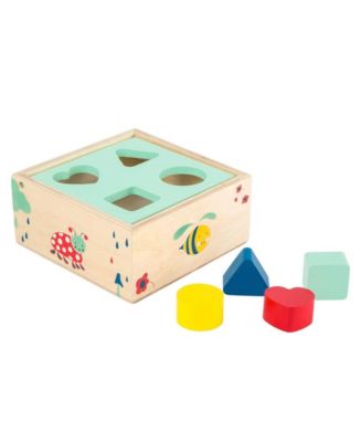Legler USA Small Foot Wooden Toys Shape-Fitting Activity Cube Move it ...