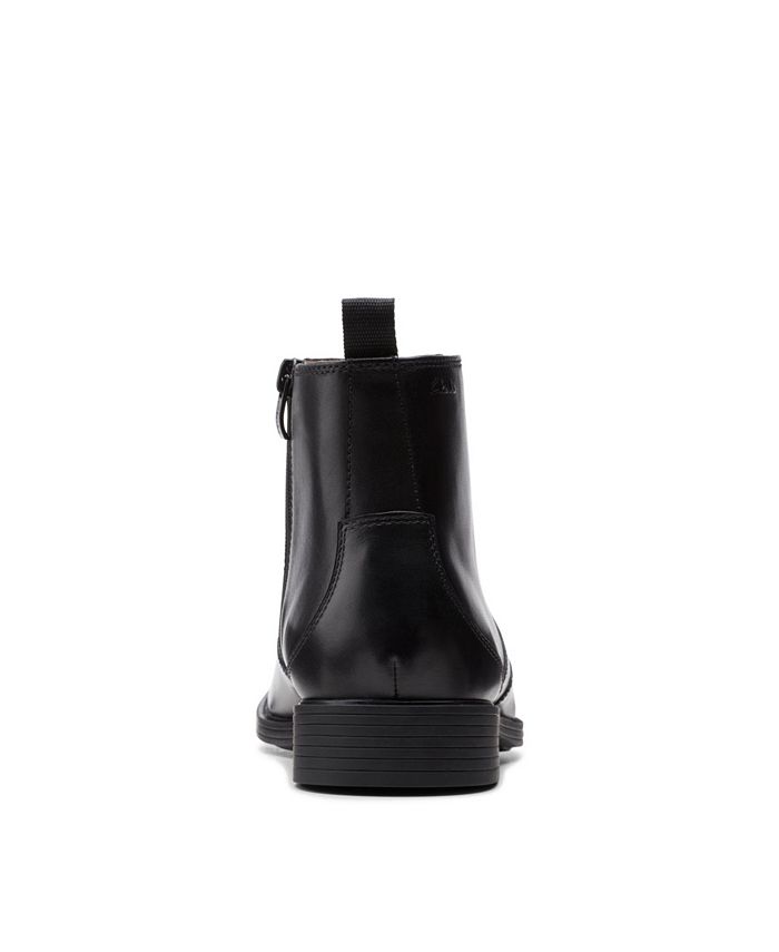 Clarks Men's Whiddon Leather Zip Boot - Macy's