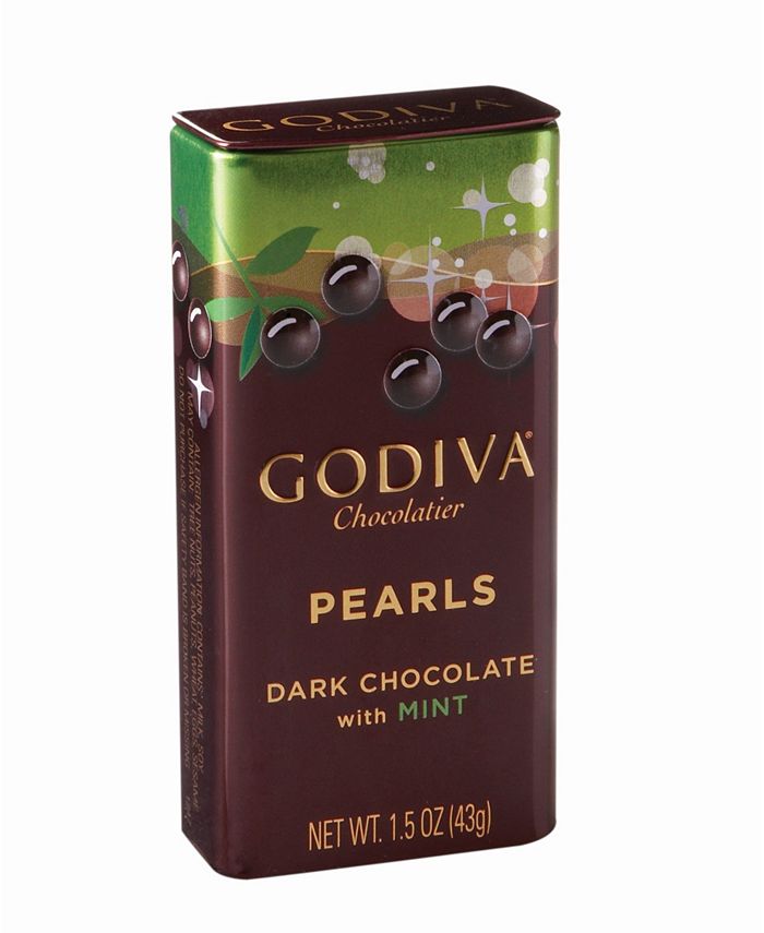 Godiva Dark Chocolate Mint Pearls, Set of 18 - Macy's