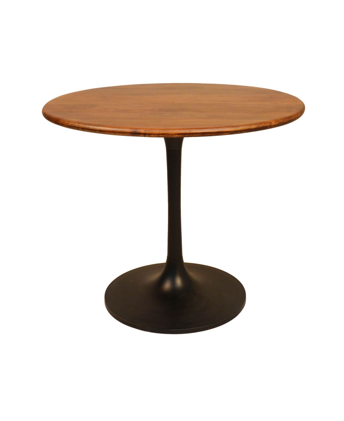 Click here for Alden Wood Top Round Dining Table - Black prices