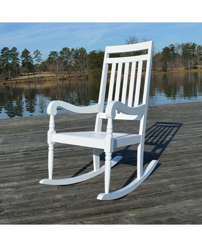 Carolina Living Madison Slat Rocker Chair - Macy's
