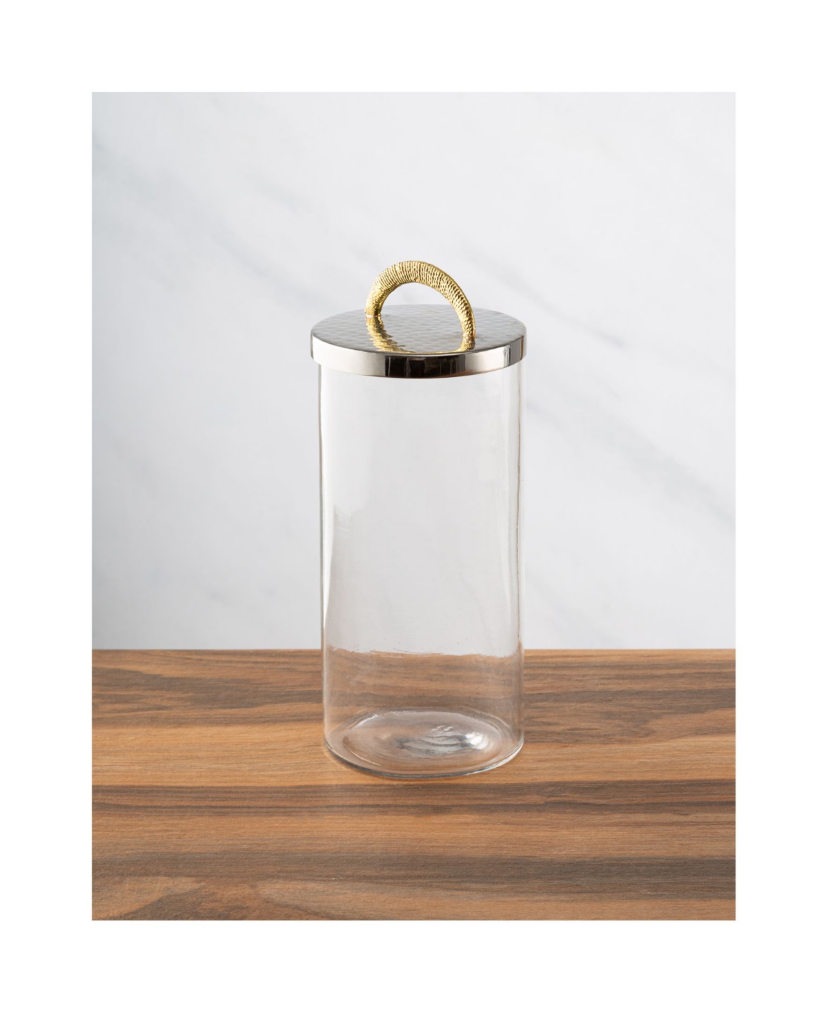 Click here for Medium Glass Canister with Stainless Steel Lid and... prices
