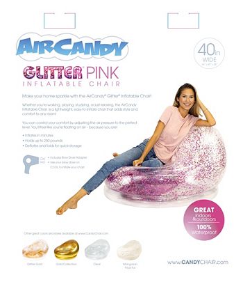 PoolCandy AirCandy Glitter Inflatable Chair - Macy's