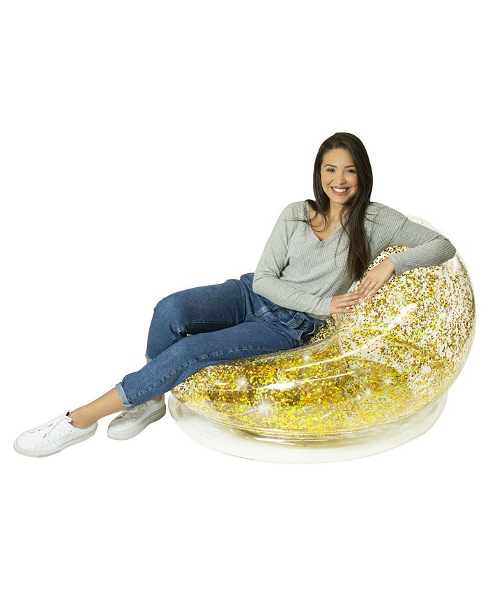 PoolCandy AirCandy Glitter Inflatable Chair - Macy's